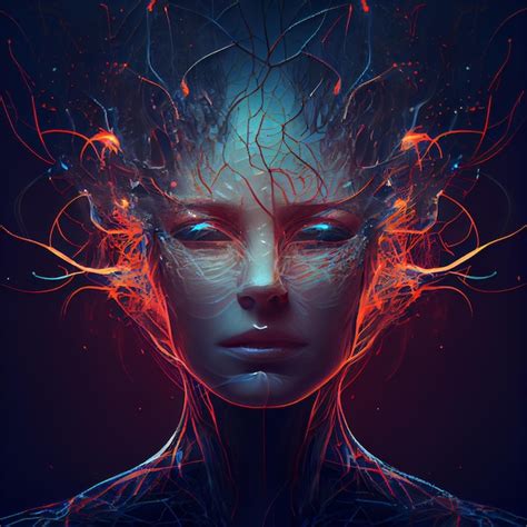 Premium Photo Futuristic Technology And Artificial Intelligence Neural Network Ai Generated Image