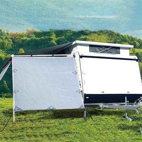 Pop Top Caravan Privacy Screen Sun Shade End Wall Roll Out Awning Side