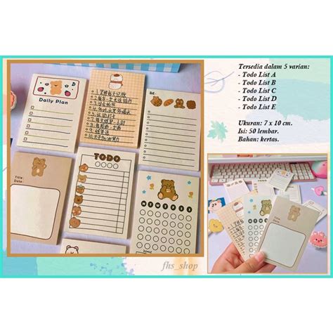 Jual Memo Pad Memo Memo Pad Aesthetice Memopad Board Clip Memo Pad Lucu Memo Pad Cute Memo Pad