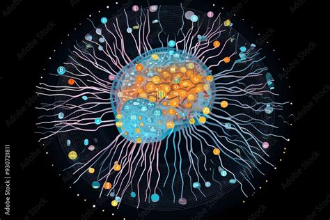 Neural Network Visualization Human Brain Analog Intricate Detailed Complexity Visual