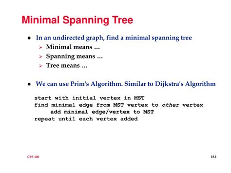PPT Minimal Spanning Tree PowerPoint Presentation Free Download ID