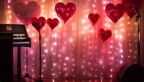 Premium Photo A Karaoke Setup With A Playlist Of Love Songs