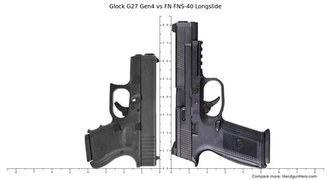 Glock G27 Gen4 Vs FN FNS 40 Longslide Size Comparison Handgun Hero