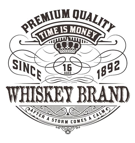 포장 빈티지 템플릿 레이블 프리미엄 벡터