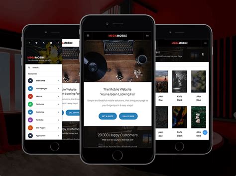 Mega Mobile For Phonegap And Cordova Mobile App