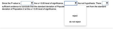 solved test the hypothesis that σ1 σ2 at the α 0 05 level