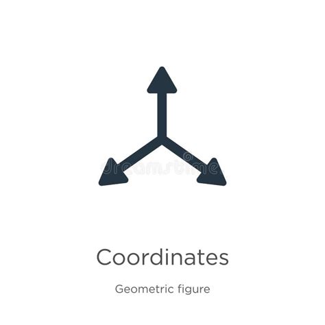 Coordinates Icon On White Background Simple Element Illustration From Geometric Figure Concept