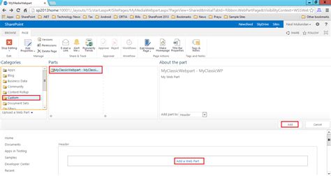 Neal Mukundan SharePoint 2013 Creating A Classic Webpart