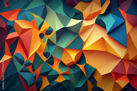 Abstract Geometric Triangular Pattern Background For A Design Brochure