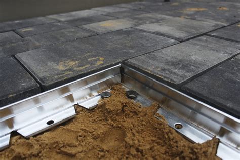 Metal Paver Edging Enhanced Landscape Design Js Brick Pavers