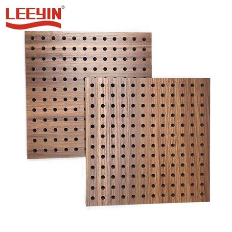 Sound Absorption Mdf Perforated Acoustic Panels By Leeyin