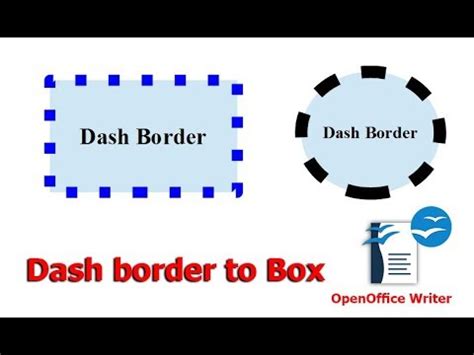 How To Add Dash Border To Text In OpenOffice Writer The Graphic Home