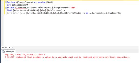 Sql Pass Value In Variable Through Left Outer Join Stack Overflow