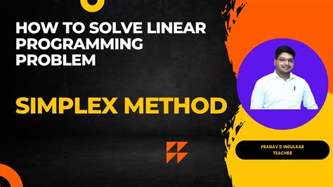 How To Solve Linear Programming Problem By Simplex Method In Operations Research Hindi Youtube