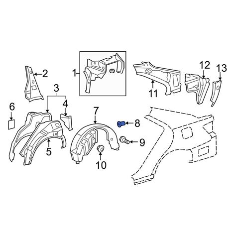 Toyota Oe 90189a0002 Fender Liner Grommet