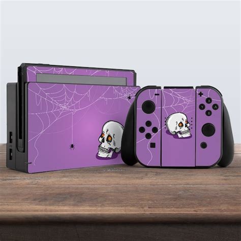 Switch Skin Purple Switch Skin Skull Switch Skin Horror Skin Etsy