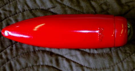 Vintage Almost Nos Delta Top Loader Torpedo Light Red And Very Nice