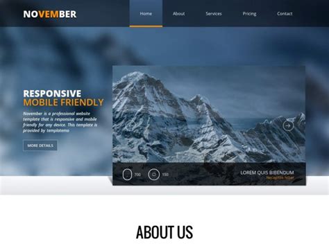 Plantillas HTML CSS Para Descargar Gratuita November Plantillas HTML Gratuitas