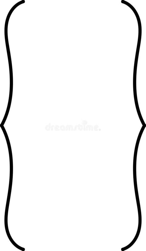 Curly Braces Double Symmetric Brackets Vector Typography Symbols Pair Frames For Punctuation