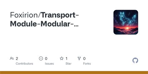 Github Foxirion Transport Module Modular Logistics