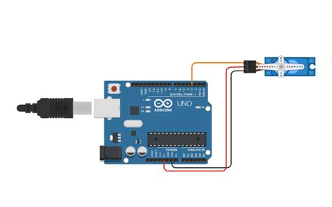 Circuit Design Sexto Servomotor Tinkercad