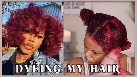 How I Dye My Hair Red Burgundy Without Bleach Highly Requested