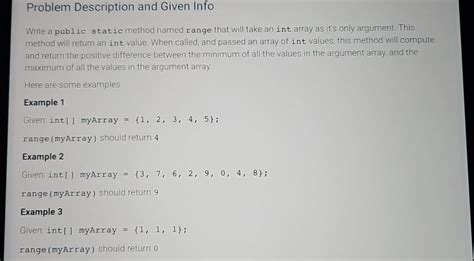Solved Problem Description And Given Infowrite A Public