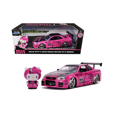 Hello Kitty 02 Nissan Skyline Gtr R34 124 Hollywood Ride Hello