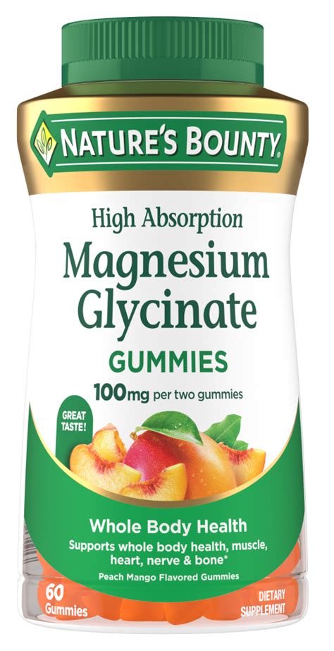 Natures Bounty® Magnesium Glycinate Mineral Gummies 50mg 60 Ct King