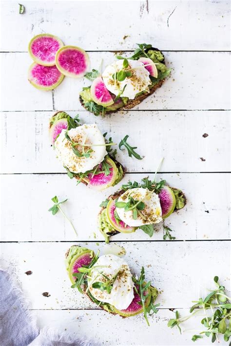 Avocado Toast With Poached Eggs Arugula And Zaatar Recipe Avocado