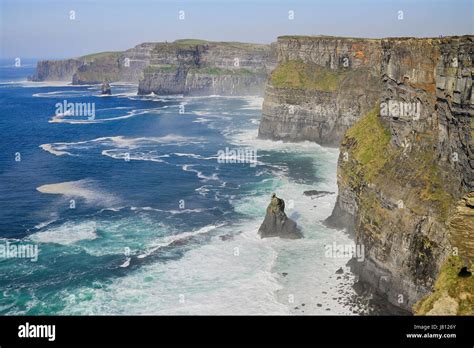 Ireland County Clare Cliffs Of Moher From The South On The Cliffs Of