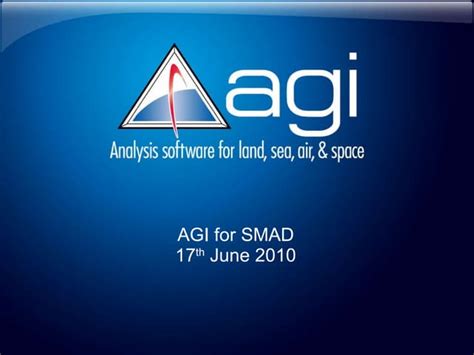 agi for space mission analysis and design ppt technology industry