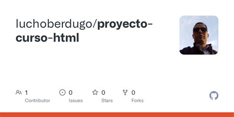 github luchoberdugo proyecto curso html