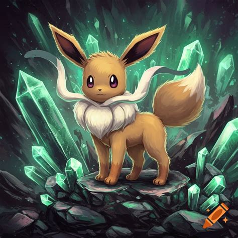Eevee Pokemon In A Vibrant Purple Background On Craiyon