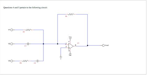 Solved Determine An Expression For Vout In Terms Of V1 V2