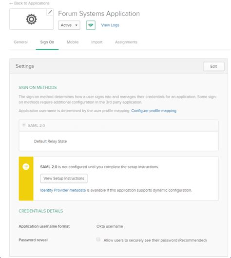 Forum Sentry Saml Sp Initiated Flow With Okta As Saml Idp Forum Systems Support