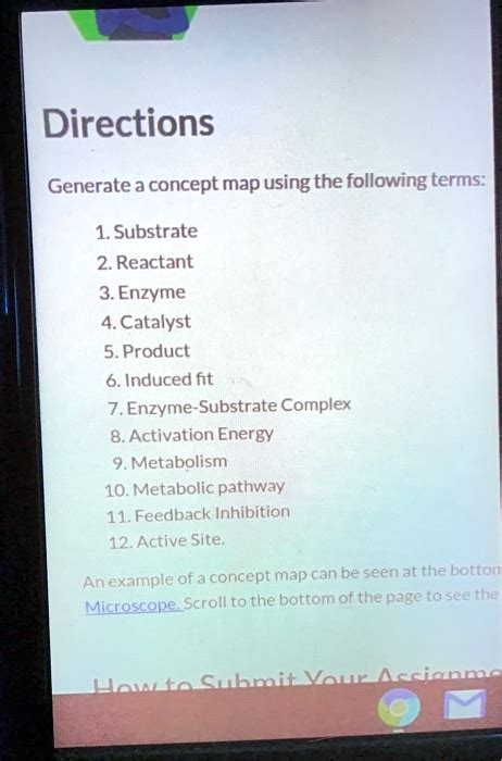 Solved Directions Generate A Concept Map Using The Following Terms 1