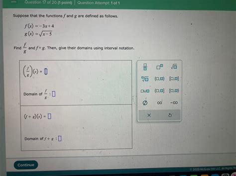 solved suppose that the functions f and g are defined as