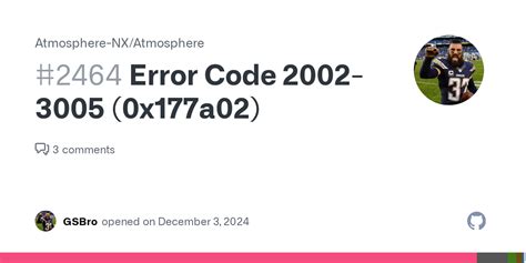 Error Code 2002 3005 0x177a02 · Issue 2464 · Atmosphere Nx