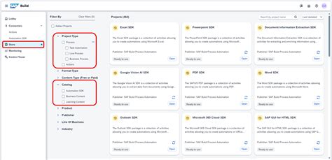 Acquire A Template Project From The Store SAP Tutorials