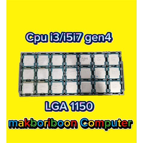 Cpu Corei3 I5 Gen4 Socket 1150 Shopee Thailand