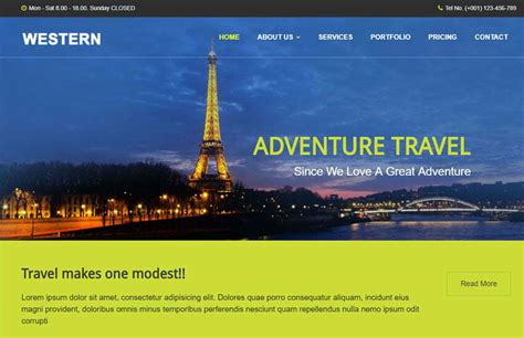 Travel Agency Html Responsive Web Template Webthemez