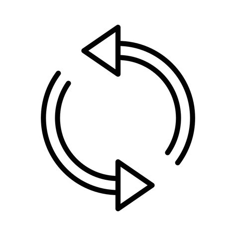 Synchronization Icon Linear Logo Mark In Black And White 48314552 Vector Art At Vecteezy