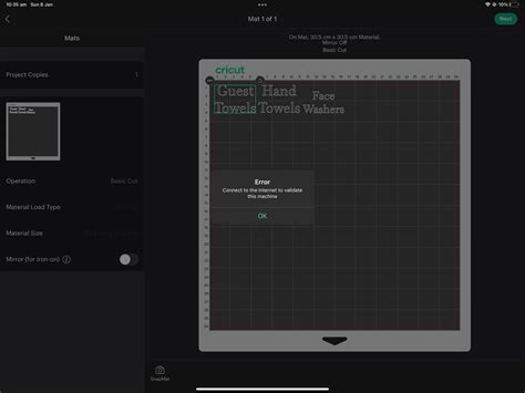 What Is This Error Message R Cricut