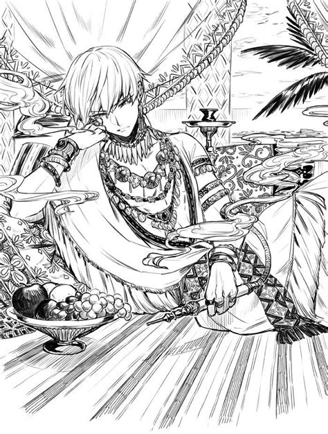 Gilgamesh キャラクタースケッチ スケッチ キャラクターデザイン