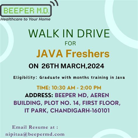 Viney Goyal On Linkedin Nipita Arora Is Hiring Java Freshers