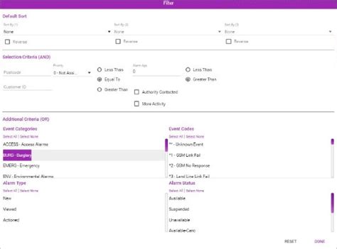 Filtering The Alarm Queue Manitou Knowledge Base
