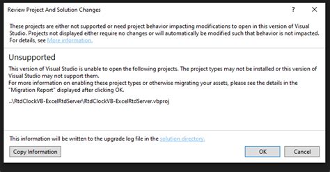 Can Not Open Rtdclockvb Excelrtdservervbproj In Vs 2022 · Issue 30 · Excel Dnasamples · Github