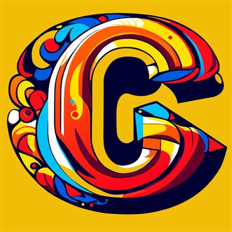 C 문자 로고 디자인 또는 C 로고 또는 C 로고 프리미엄 벡터