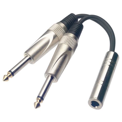 Stagg Female Stereo Jack X Male Mono Jack Adaptor Cable At Gear Music